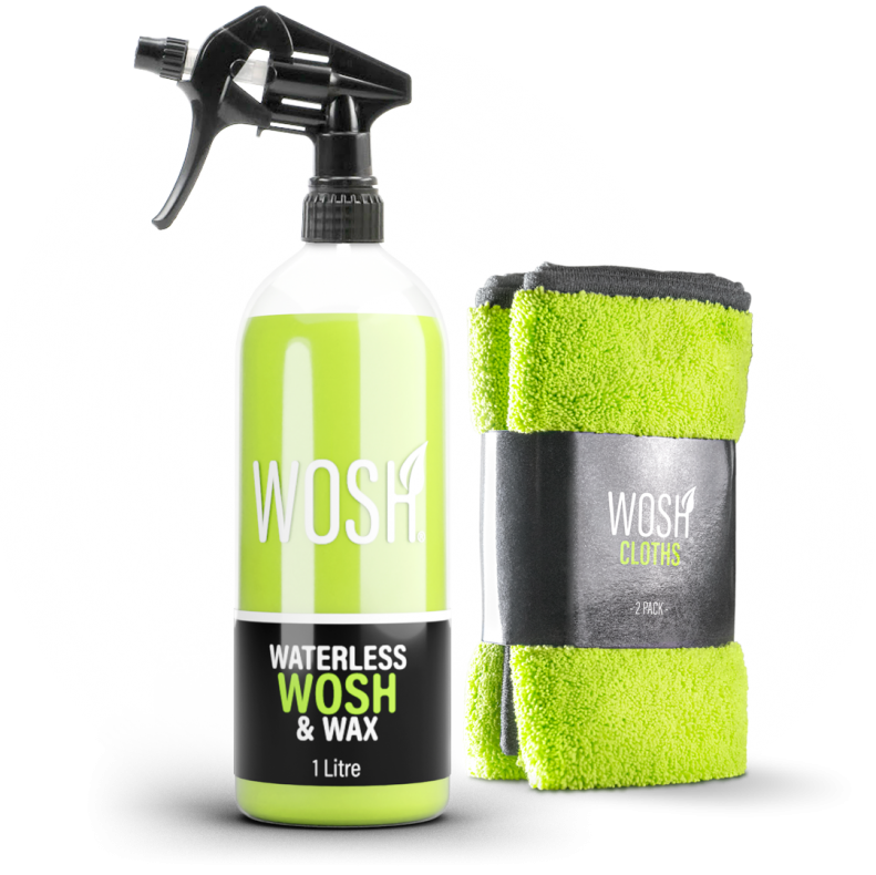 Waterless WOSH & Wax + WOSH Cloths - Waterless Car Wash